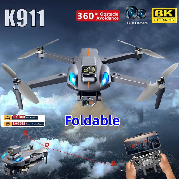 2023 New K911 MAX GPS Drone 4K Professional Obstacle Avoidance 8K Dual HD Camera Brushless Motor ...