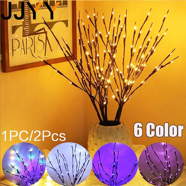 JJYY 1PC/2Pcs LED Lighted Twig Branches Lights Battery Powered ...