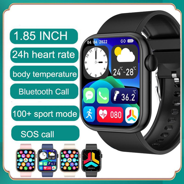 New LIGE Smart Watch 1.85 Inch Large Screen Bluetooth Call Temperature ...