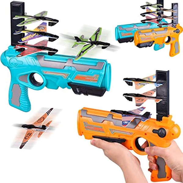 Flying Launcher Toys, Flying Toy Catapult Flight Launcher Gun Children ...
