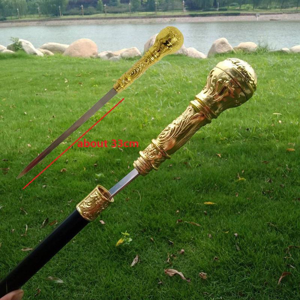 Gold Luxury Walking Stick Cane Walking Canes Elegant Hand Crutch ...