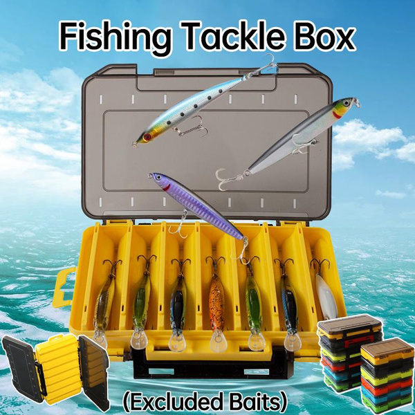 12/14 Compartments Fishing Tackle Boxes Fishing Double Sided Folio Bait ...