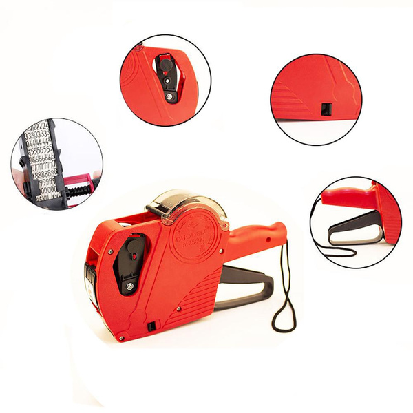 8 Digits Price Tag Gun Labeler Labeller with Sticker Labels & Ink MX ...