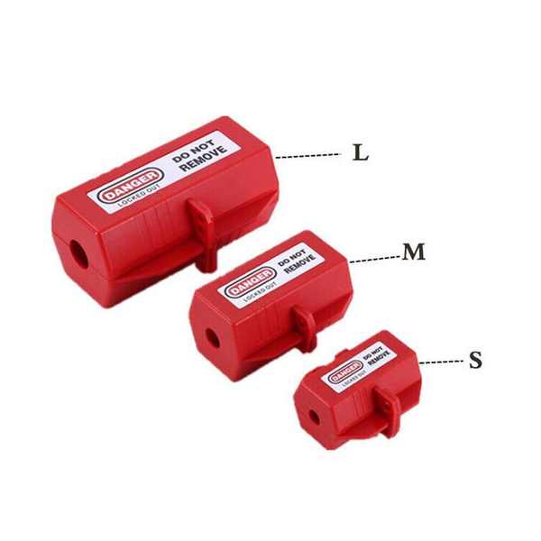 S M L Lockout Tagout Device Electrical Large Plug Lockout Tagout Box ...