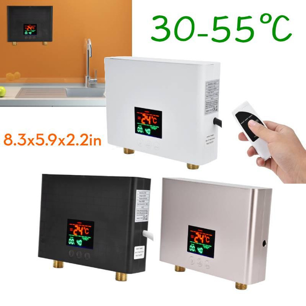 5500W Water Heater, Tankless Electric Water Heater With Touch Panel ...