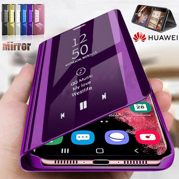 Plating Mirror Phone Case Flip Leather Cover for Huawei Nova 9 Nova 8i ...
