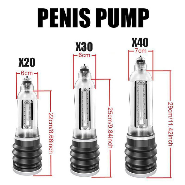 X20 X30 X40 Penis Pump Penis Enlargement Cock Enlarge Water Penis ...