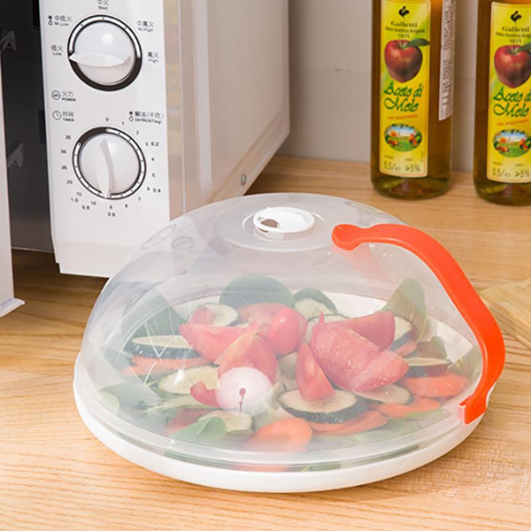 1PC Washable Microwave Oven Food Cover Reusable Transparent Anti ...