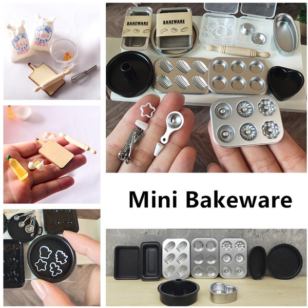 1:6 Dollhouse Accessories Mini Bakeware Dollhouse Kitchen Baking Tools Miniatures Mini Cookie ...