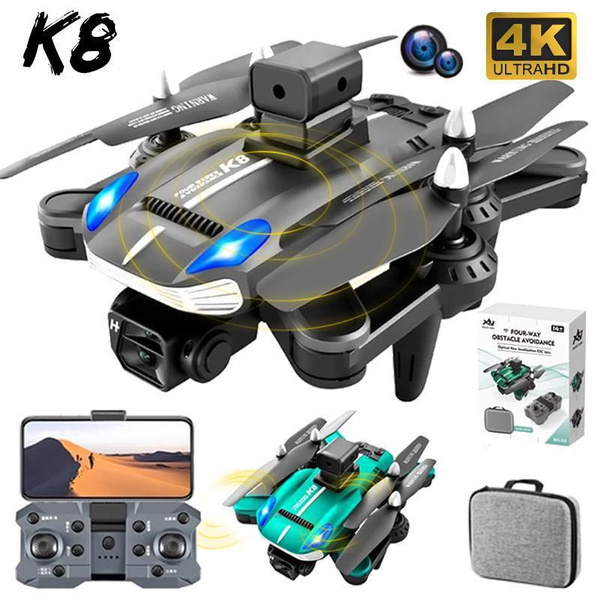 2022 New Drone K8 4K Professional HD ESC Double Camera Obstacle Avoidance Optical Flow ...