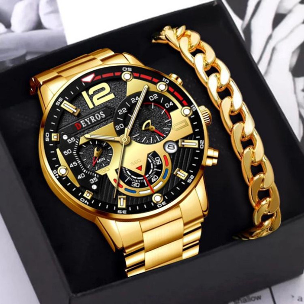 (90% off, Only Today) Fashion Mens Watches With Bracelet Stainless ...