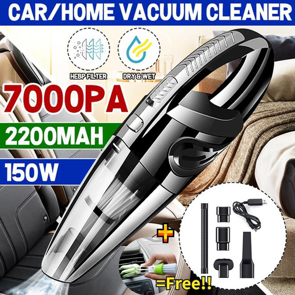 150W Handheld Car Vacuum Cleaner Wireless Wet and Dry Mini 6000pa ...