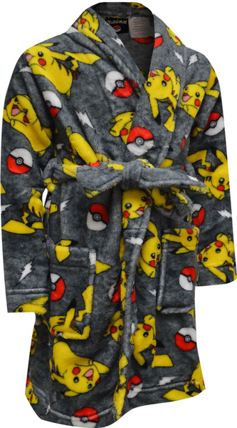 Pokemon Pikachu Gray Plush Robe | Wish