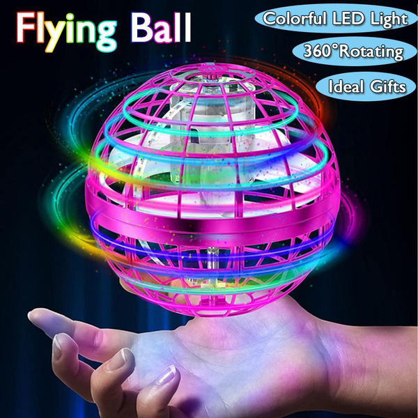 New【Upgrade】360° Rotating Flying Ball Toys Globe Shape Magic Controller ...