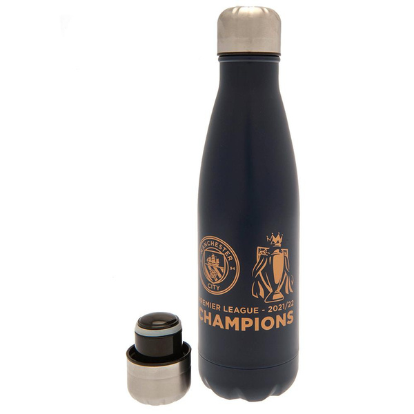 Manchester City FC Premier League Champions Crest Thermal Flask | Wish