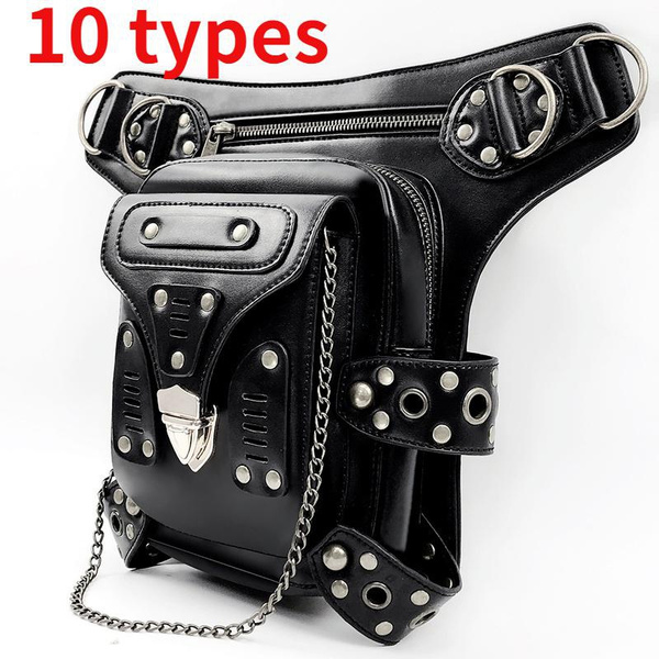 Newest Steampunk Bag Steam Punk Retro Rock Gothic Goth Shoulder Waist ...