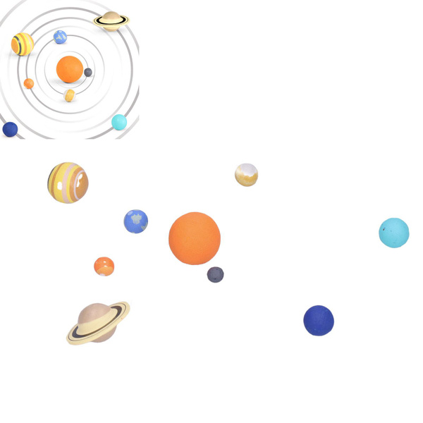 Solar System Teaching Model,9pcs Solar System Teaching Model Planet ...