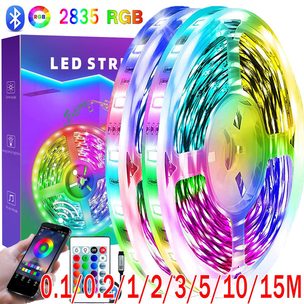 0.1/0.3/1/2/3/5/10/15M LED Strip Light USB Bluetooth RGB2835 Lights ...