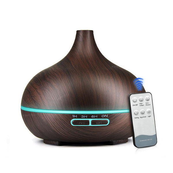 500ml Remote Control Aroma Essential Oil Diffuser Ultrasonic Air ...