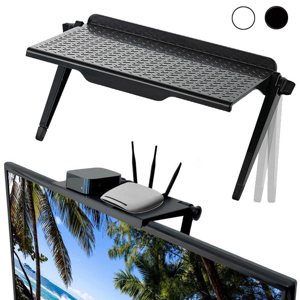 Home Organizer Adjustable TV Screen Top Shelf Rack Computer Monitor ...