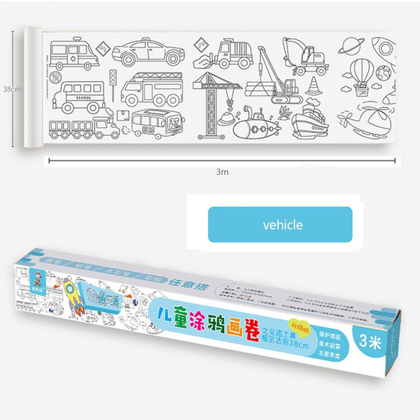 Children's Drawing Roll,Coloring Paper Roll for Kids,Drawing Paper Roll ...