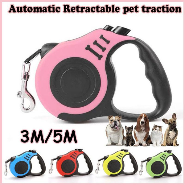 1pc 3M/5M Automatic Retractable Dog Walking Rope Nylon Pet Walking ...