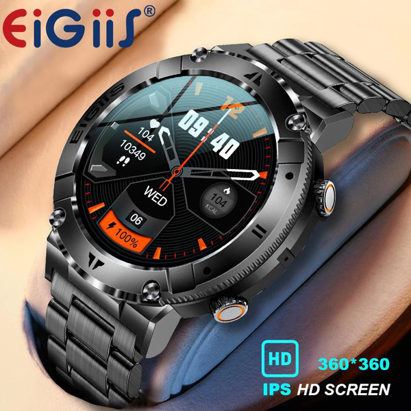 EIGIIS Military Smart Watch for Men Customized Bluetooth Watch with ...