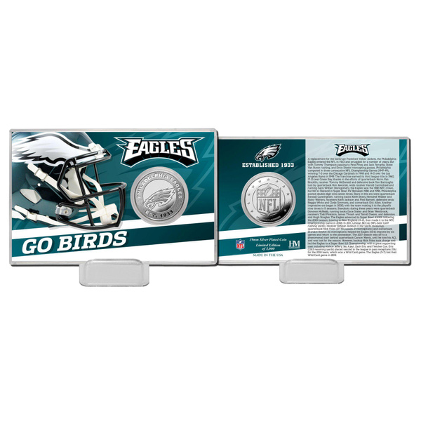 NFL Team History Silver Coin Card - Philadelphia Eagles | Wish