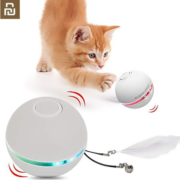 Youpin USB Intelligent Interactive Cat Self Rotating Ball Automatic ...
