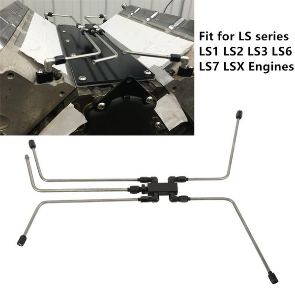 Complete Coolant Crossover Steam Vent Kit Stainless Steel For LS1 LS2 ...