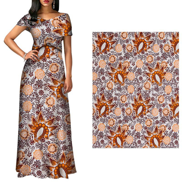 3/6 Yards African Women Fabrics Cotton By The Yard Fabric Material ...