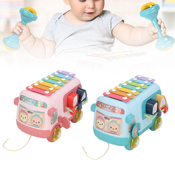 Musical Bus Alphabet Multifunction Learning Toy Pattern Matching Mini ...