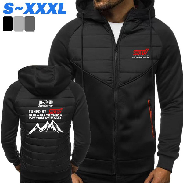 New Men's Sports Jacket for Subaru STI Racing Hat Jacket Men's Spliced ...