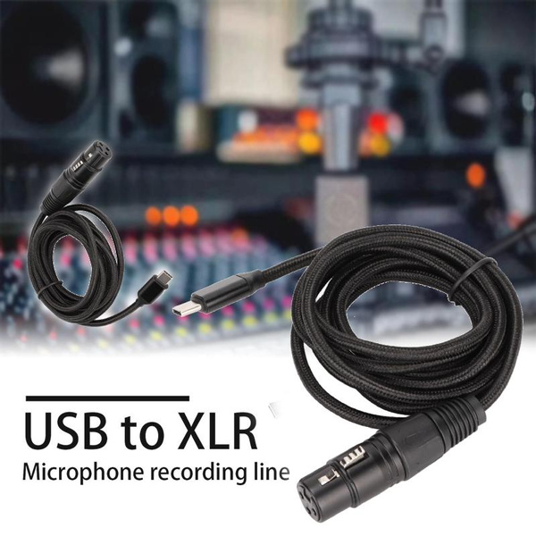 Annadue XLR USB Cable, USB C To XLR Female Mic Link Converter Studio ...