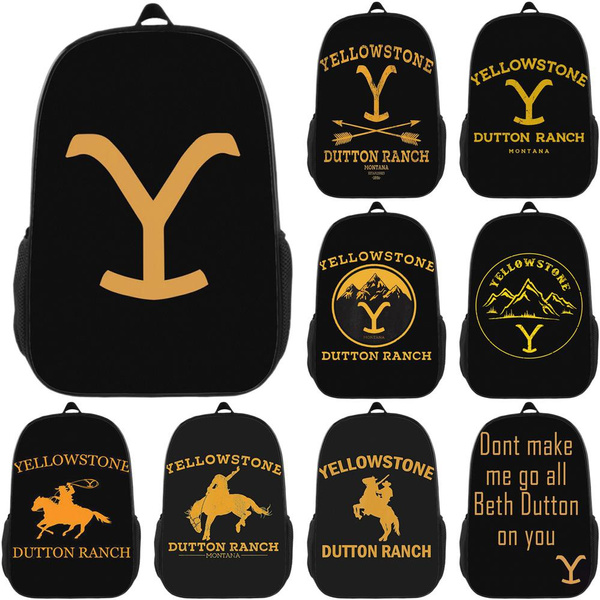 Yellowstone Dutton Ranch Backpack Students Daily School Bag Fashion ...