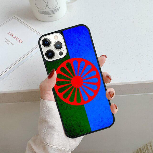 Gypsy Romani Roma Flag Tempered Glass Fashion cell mobile phone case ...