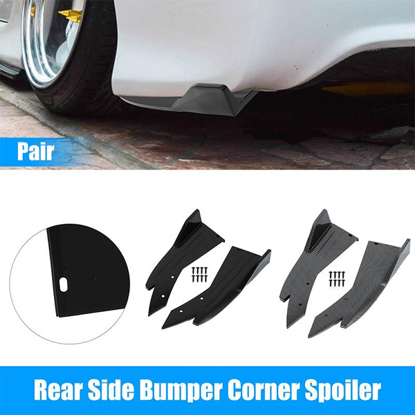 1 Pair Universal Car Rear Bumper Lip Side Corner Spoiler Body Kit ...