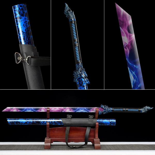 41 inch Full Tang T10 Steel Ninja's Katana Hand ground Sharp Full Tang ...