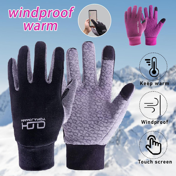 HANDLANDY Winter Gloves for Men & Women Touch Screen Warm Gloves, Upgraded Anti- Slip Thermal ...