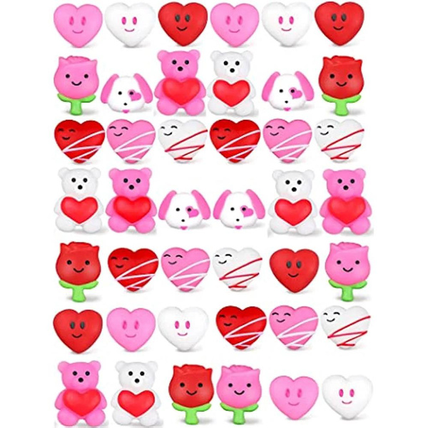 5/10/20/30PCS Valentines Day Mochi Squishy Toys Squishies for Kids ...