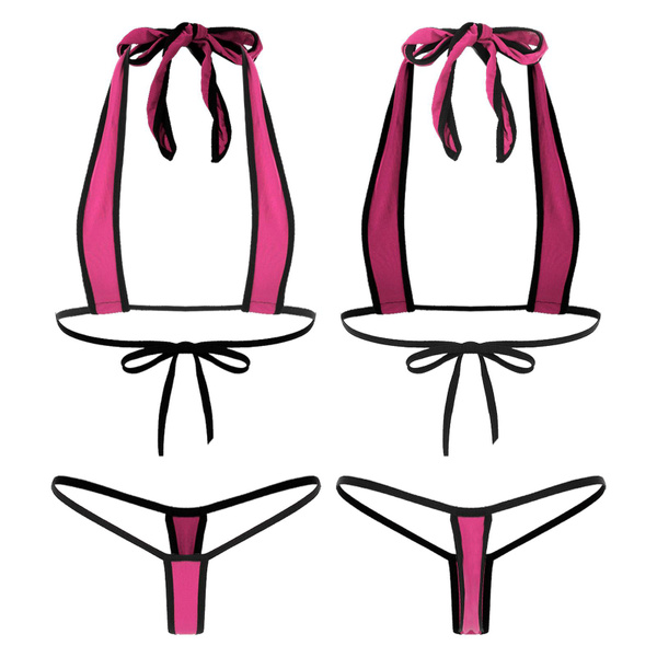 G String Mini Bikini Sets Sexy Swimsuit Micro Bra Bikinis Lingerie for ...