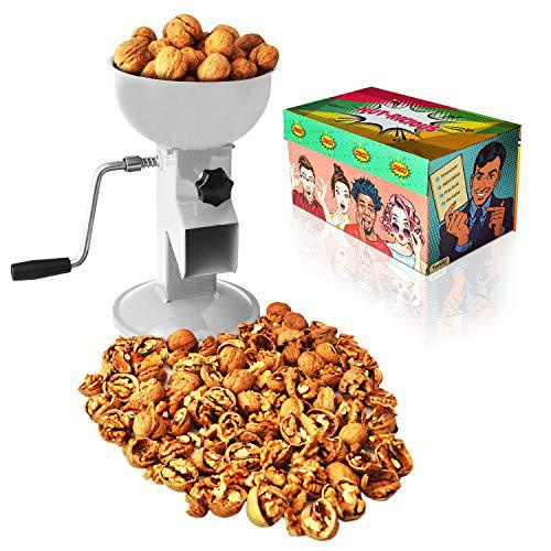Hand Crank Walnut Cracker - Compact and Adjustable Nutcracker For Nuts ...