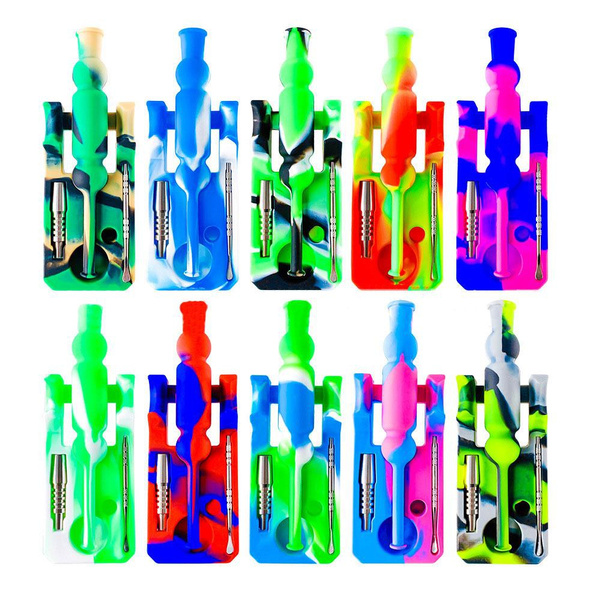 Honey Straw Kit Dab Collector With 14mm Titanium Tip Unbreakable Dab ...