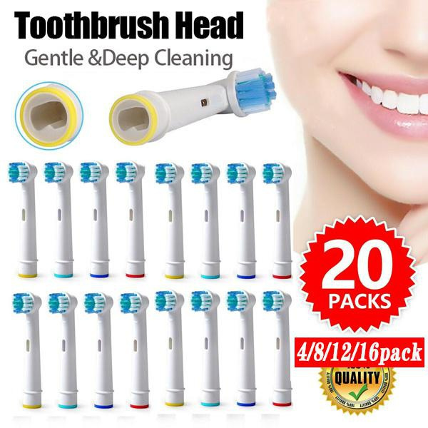 4/8/12/16/20pcs Electric Toothbrush Head Replacement Soft Bristles ...