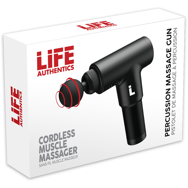 Life Authentics Wireless Massage Gun - 4 Massage Heads | Wish