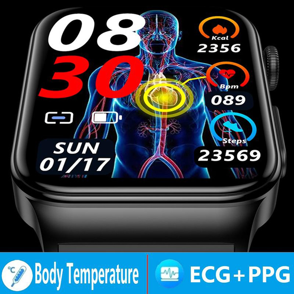 1.83inch ECG+PPG Smart Watch Blood Glucose Electrocardiogram ...