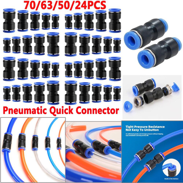 Quick Connect Fittings Push to Connector Tube Fitting Air Tool Fittings ...