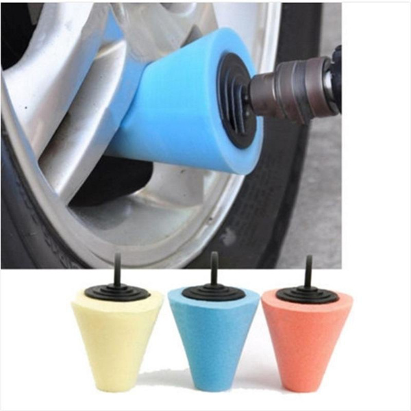 Electric Drill Auto Burnishing Buffing Polishing Cone Sponge Foam Car ...