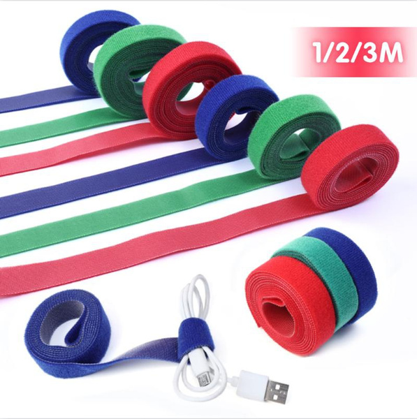 Cable Ties Nylon Manager Winder Clip Hook and Loop Fastener Strap ...