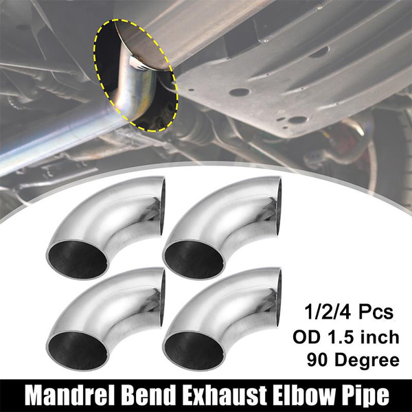 1/2/4pcs OD 1.5 Inch 90 Degree Mandrel Bend Elbow SS304 Stainless Steel ...